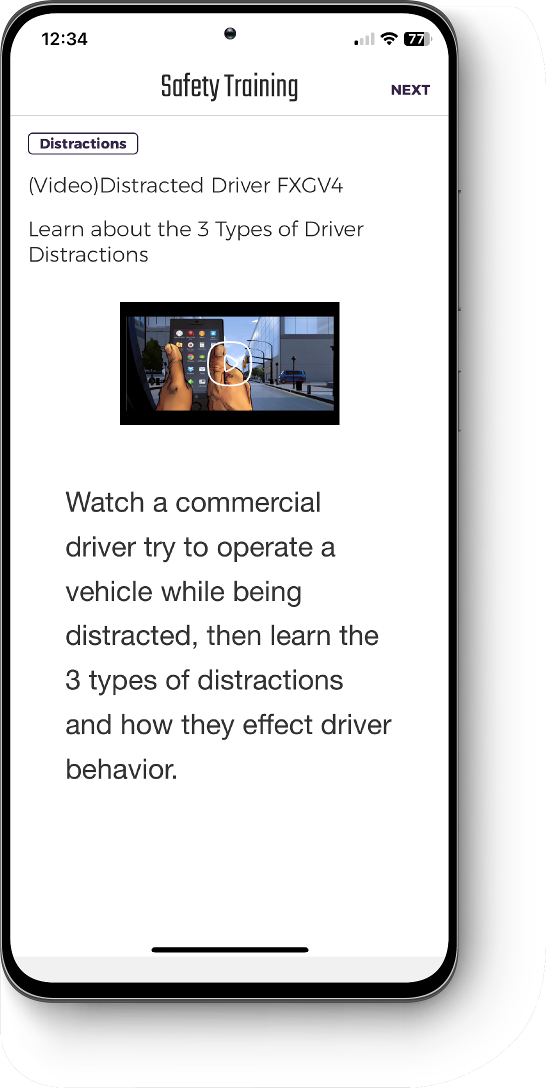 Fleet Driver Safety Training Software